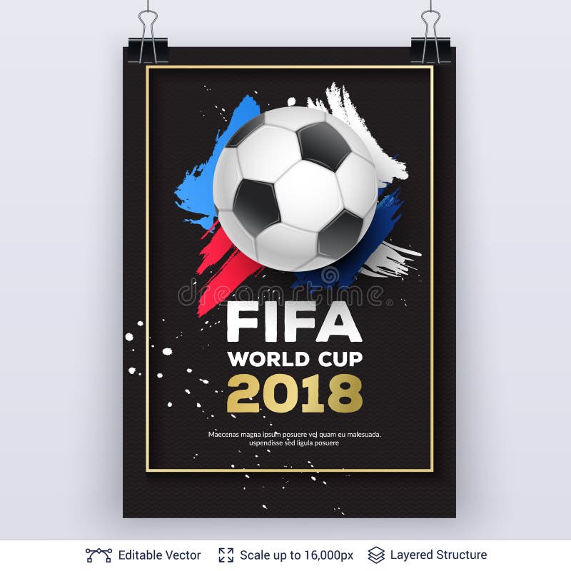 FIFA World Cup 2018 Banner Concept. Editorial Stock Image ...