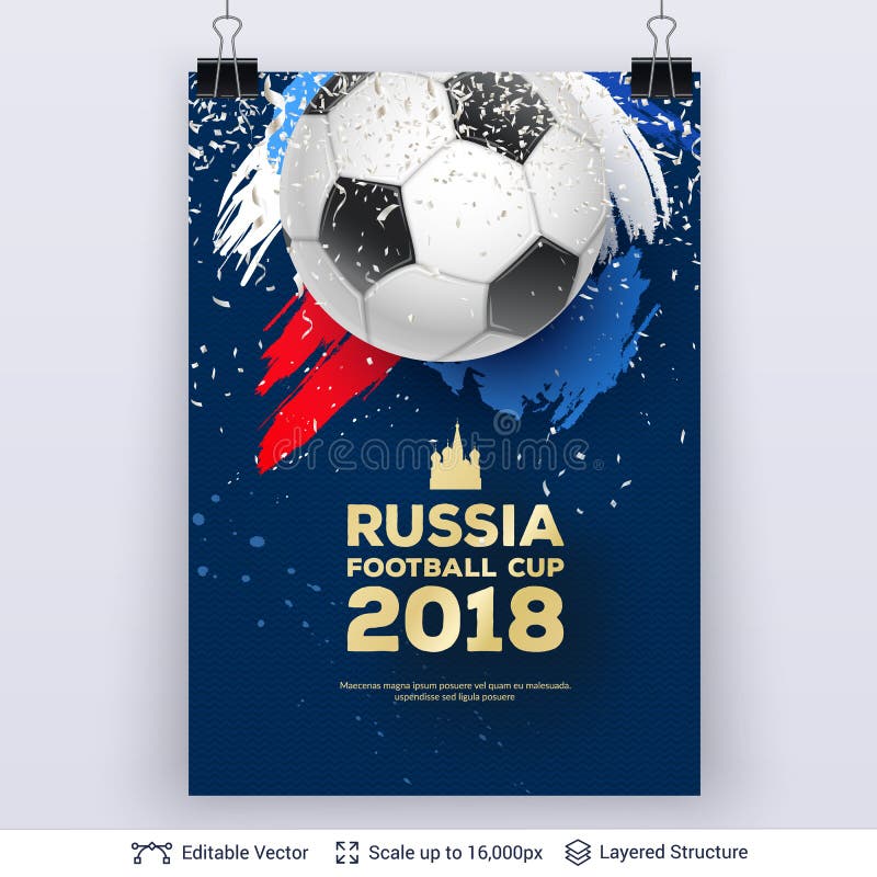 FIFA World Cup 2018 Banner Concept. Editorial Image - Illustration of ...