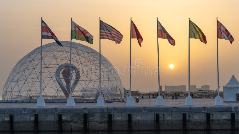 FIFA World Cup Qatar 2022 Official Countdown Clock at the Corniche ...