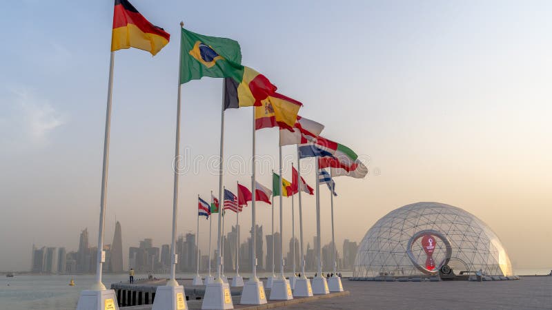 FIFA World Cup Qatar 2022 Official Countdown Clock at the Corniche ...