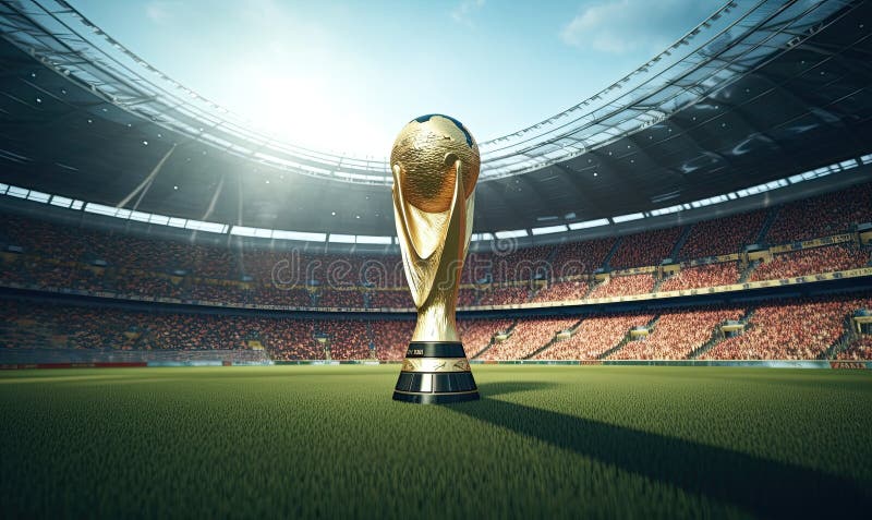 FIFA World Cup Trophy on Display at Football Museum Creating Using ...