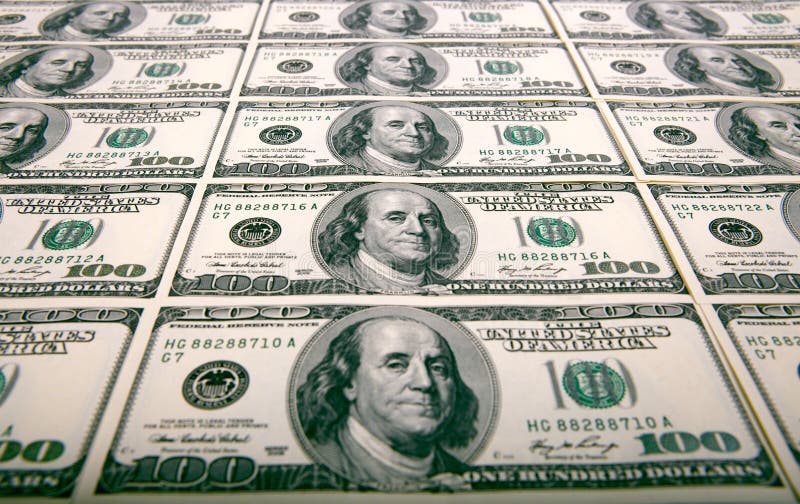 Fifteen Notes by Dignity 100 Dollars Stock Image - Image of green, earn ...