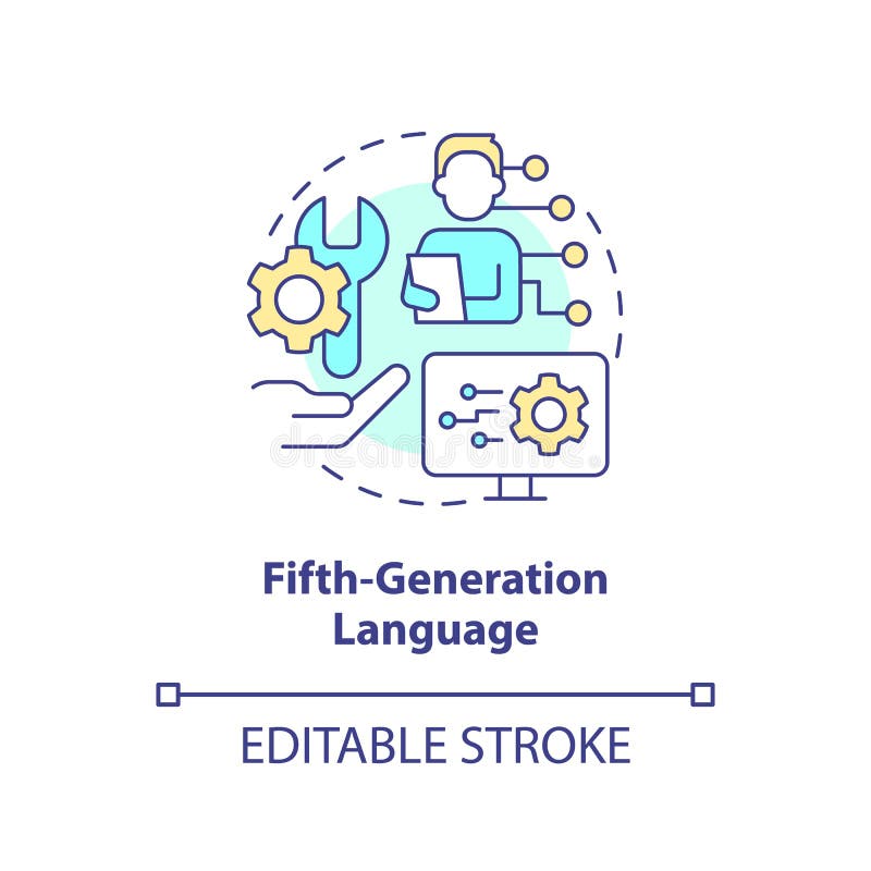 Fifth-generation Programming Language Concept Icon Stock Vector ... Fifth-generation Programming Language Concept Icon Stock Vector ...