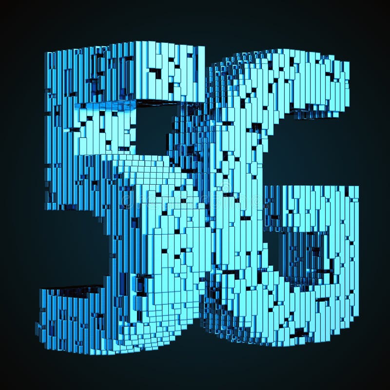 Fifth Generation Wireless Communication Technology 3d Icon Stock ...