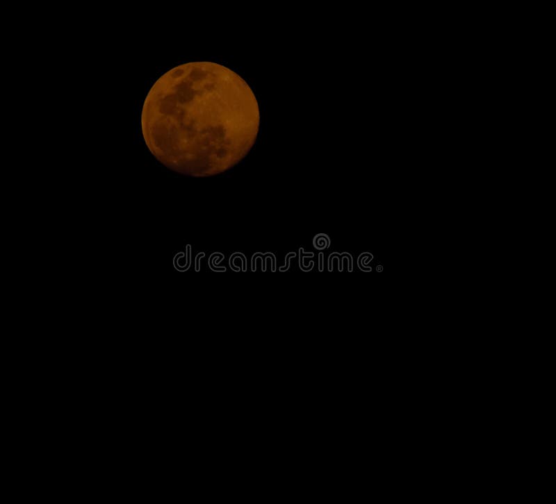 Red full moon stock image. Image of detail, round, space - 194172179
