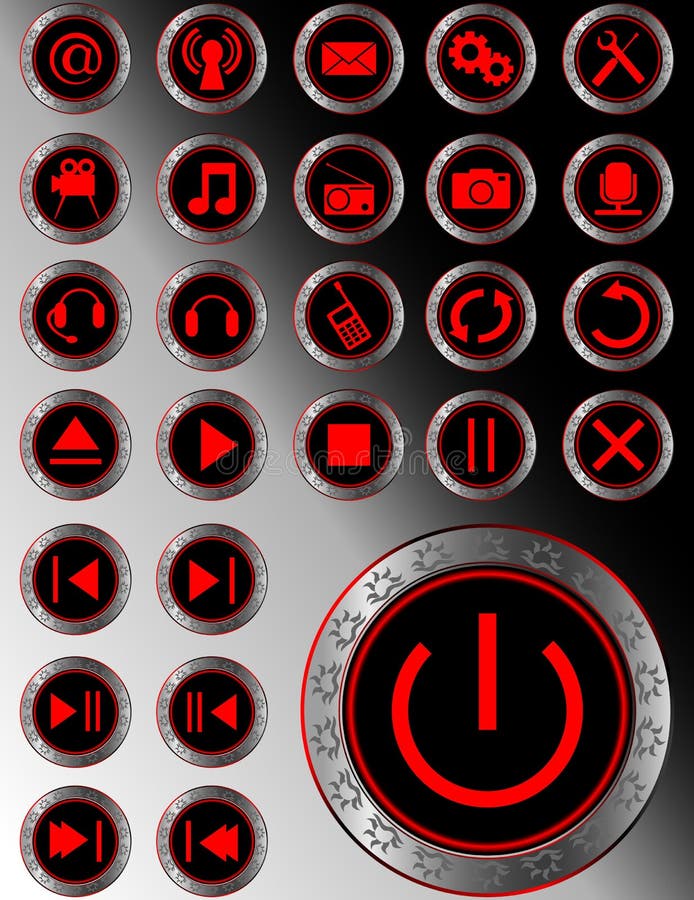 Original Buttons for Web Applications. Stock Vector - Illustration of ...