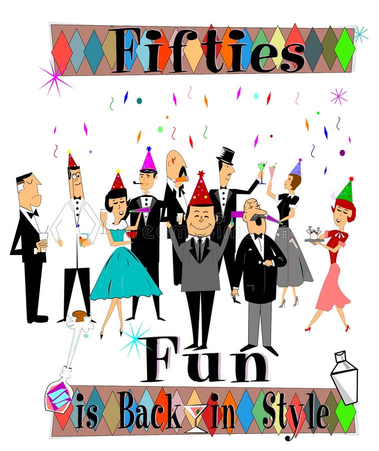 Fifties fun stock vector. Illustration of celebration - 31069438