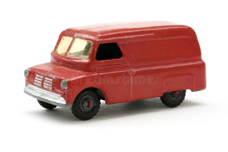 Fifties and Sixties Toy Retro Red Van Stock Photo - Image of sixties ...