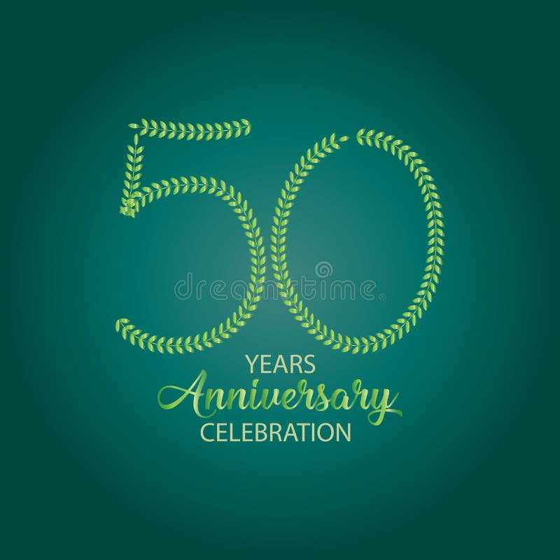 Fiftieth anniversary logo stock vector. Illustration of discount ...