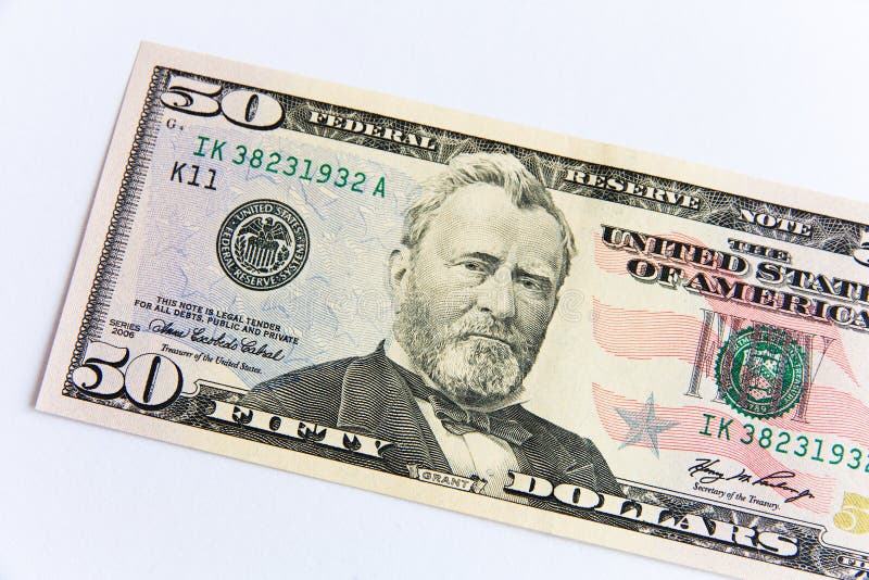 Fifty dollar bill stock photo. Image of economy, bills - 37665970
