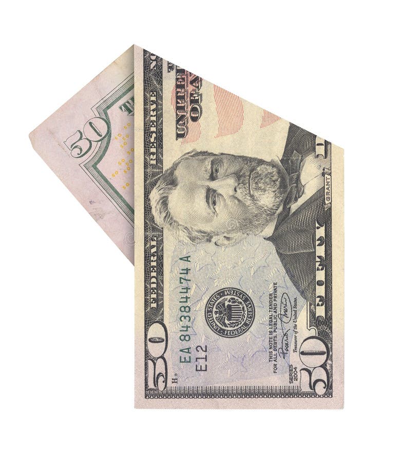 Fifty Dollars stock photo. Image of money, isolated, stacked - 3974552