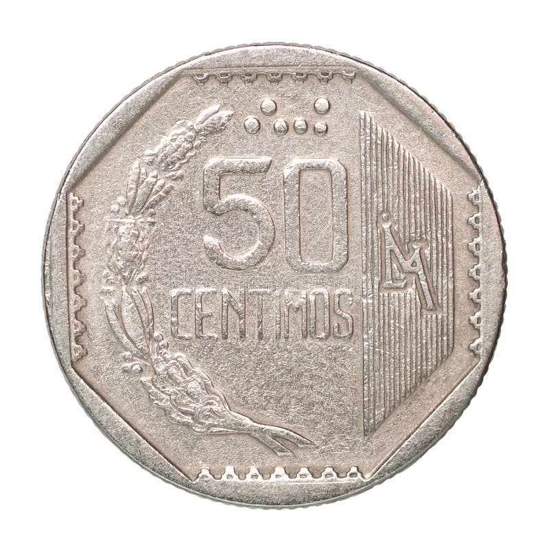 New Peruvian coin stock image. Image of soles, metallic - 103640107