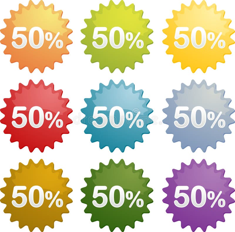 50 Percent Off,Ornamental Doodle Sale Flyer Template, Banner Stock ...