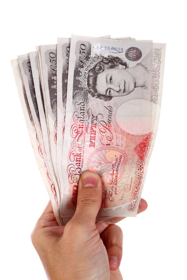 Fifty pound notes editorial stock image. Image of paying - 10229264