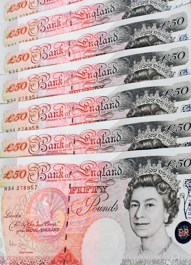 Fifty Pound Notes - Great Britain Editorial Photography - Image of ...