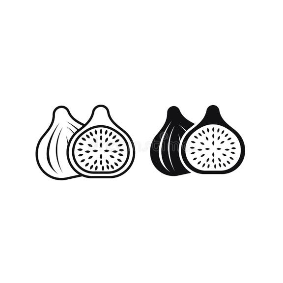 Fig Fruit Icon Illustration. Premium Quality Flat Icon Stock ...