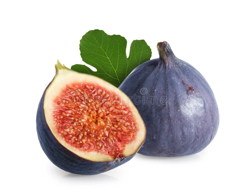 Fig Fruit Isolated White Background Stock Image - Image of healthy ...