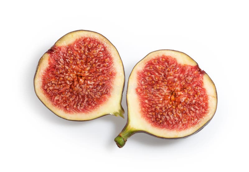 Fig Fruit Isolated on White Background Stock Photo - Image of group ...