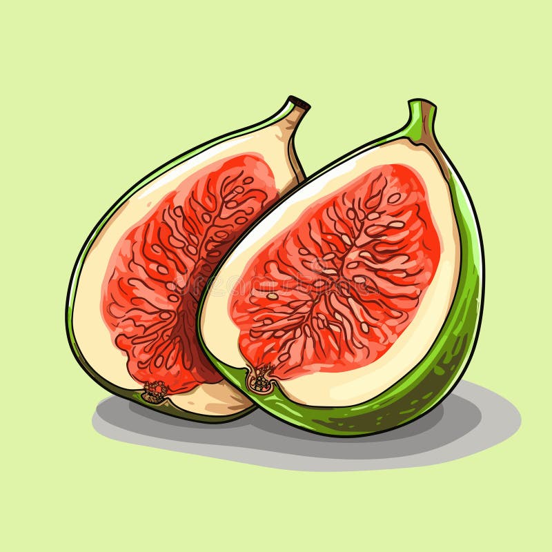 Fig Hand-drawn Illustration. Fig. Vector Doodle Style Cartoon ...
