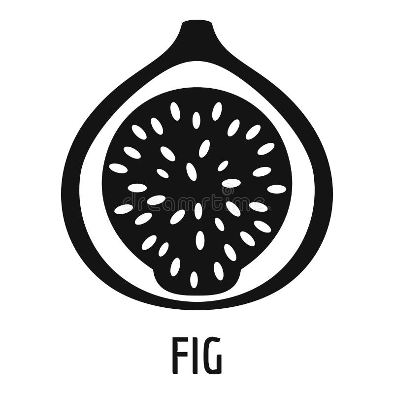 Fig Fruit Icon, Simple Style Stock Vector - Illustration of green ...