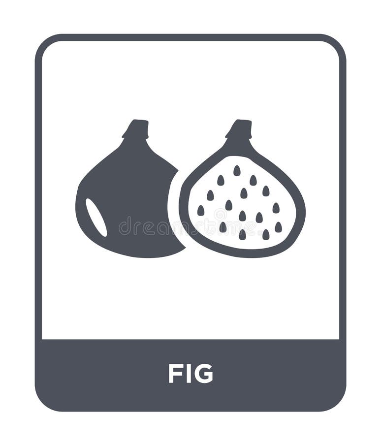 Fig Icon in Trendy Design Style. Fig Icon Isolated on White Background ...