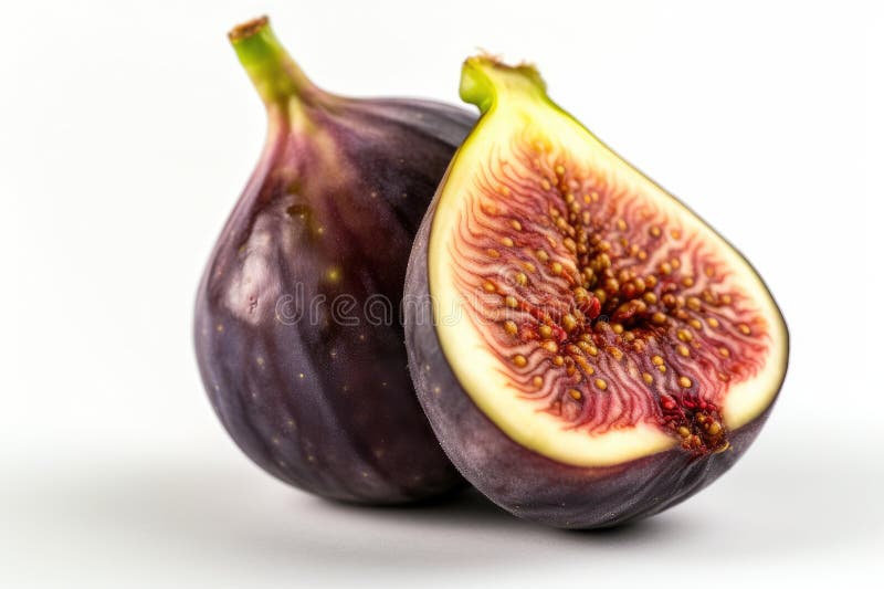 Fig Isolated on White Background. Generative AI Stock Illustration ...