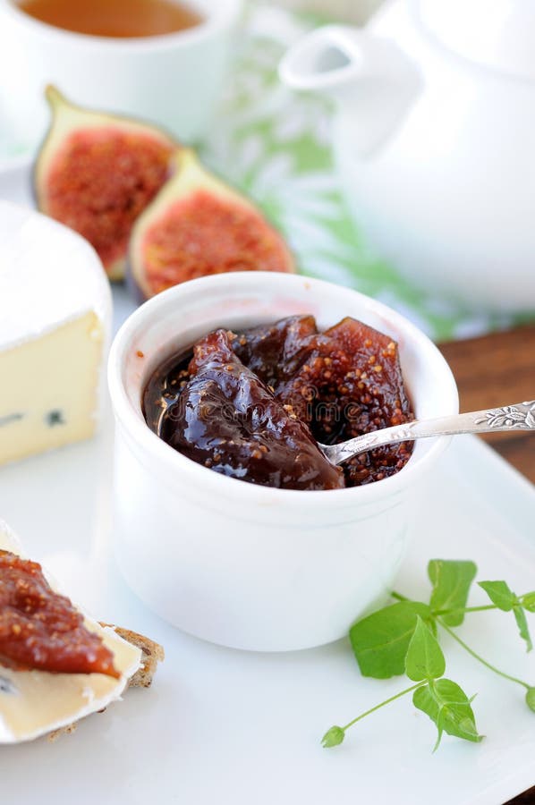 Fig jam stock photo. Image of healthfully, sweet, provisions - 16223172