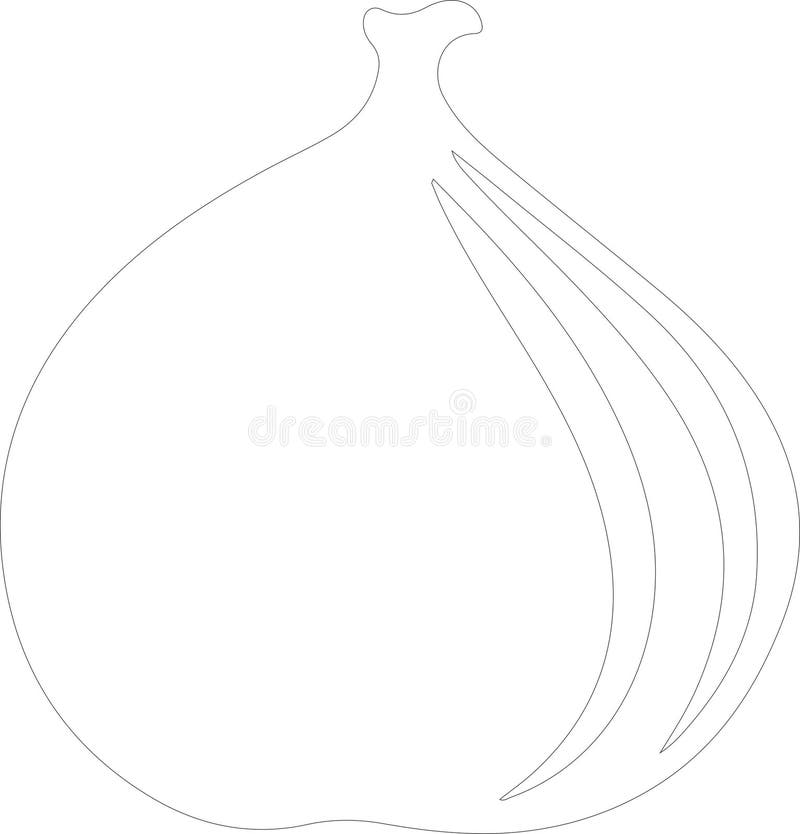 Fig Outline Silhouette Generative Ai Stock Illustration - Illustration ...