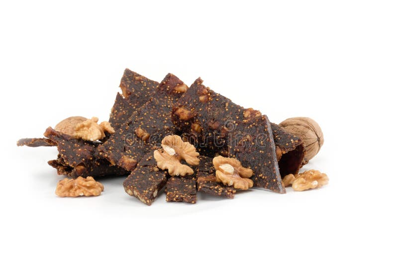 Fig Paste with Walnut stock image. Image of cooking - 238826933