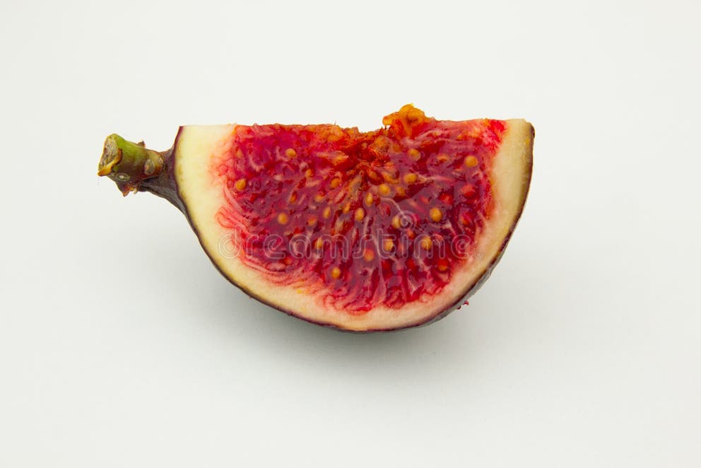 Fig slice stock image. Image of slice, peel, grain, nature - 79852483