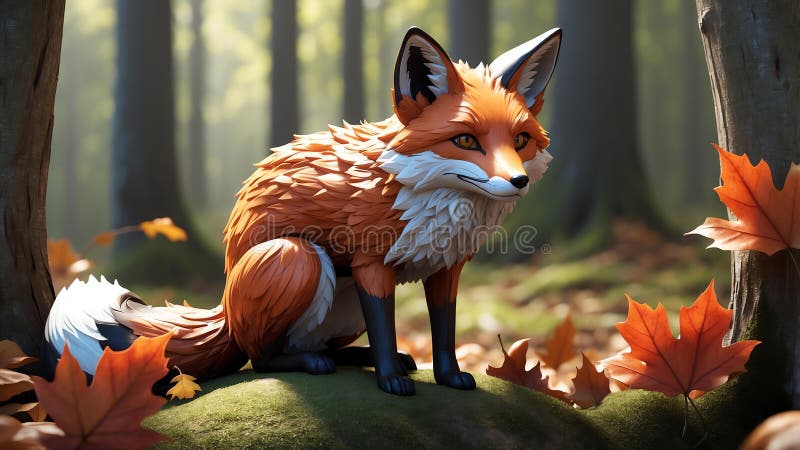 A Fig Transformed into a Fox with the Skin Forming the Ai Generated ...