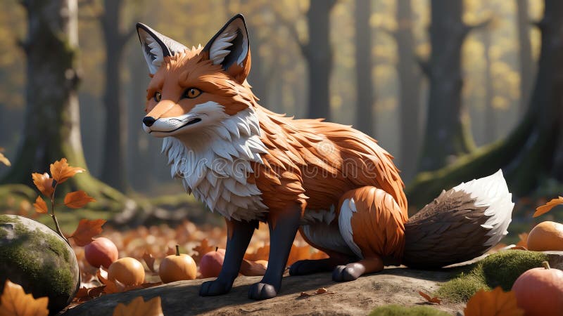 A Fig Transformed into a Fox with the Skin Forming the Ai Generated ...
