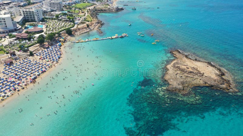 Fig Tree Bay in Protaras Cyprus Editorial Stock Image - Image of ...
