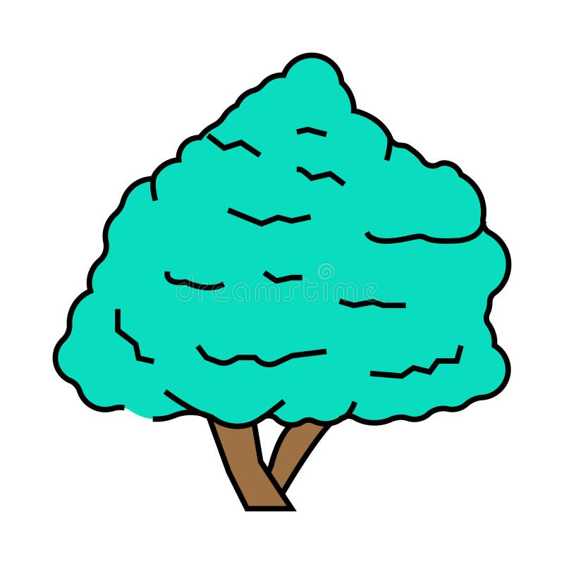 Fig Tree Jungle Amazon Icon Color Illustration Stock Vector ...