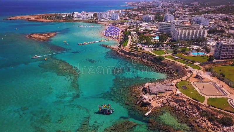 Fig Tree Protaras Aerial View 4k Stock Video - Video of beautiful ...