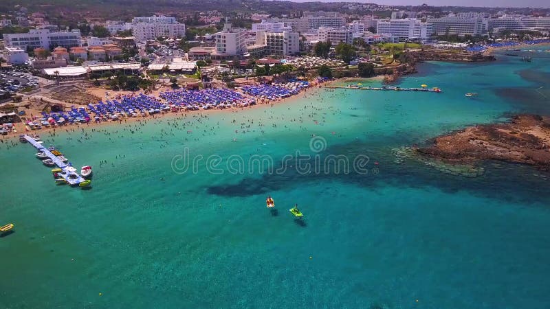 Fig Tree Protaras Aerial View 4k Stock Video - Video of holiday, sandy ...