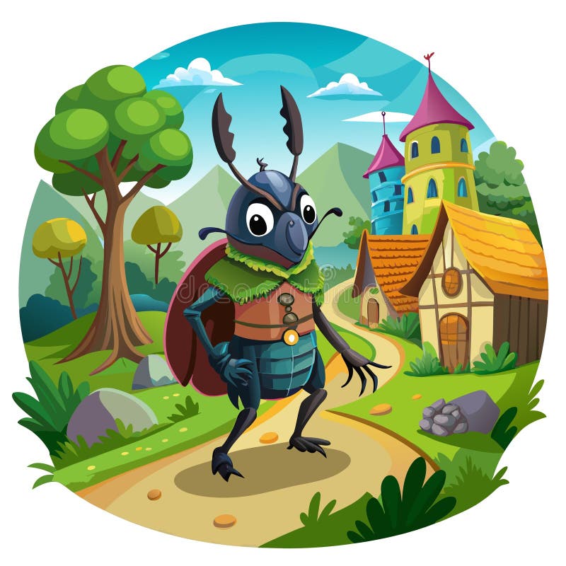 Figeater Beetle Bug Sad Angry Room Vector Stock Vector - Illustration ...