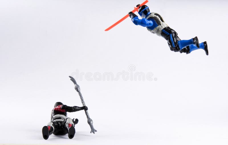 Man Jumping With A Sword, Attack Stock Photo - Image of domination ...