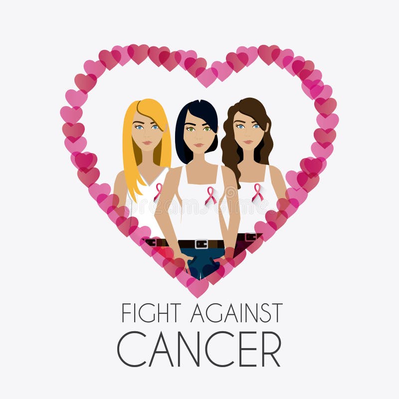 Against Breast Cancer Campaign Stock Vector - Illustration of life ...