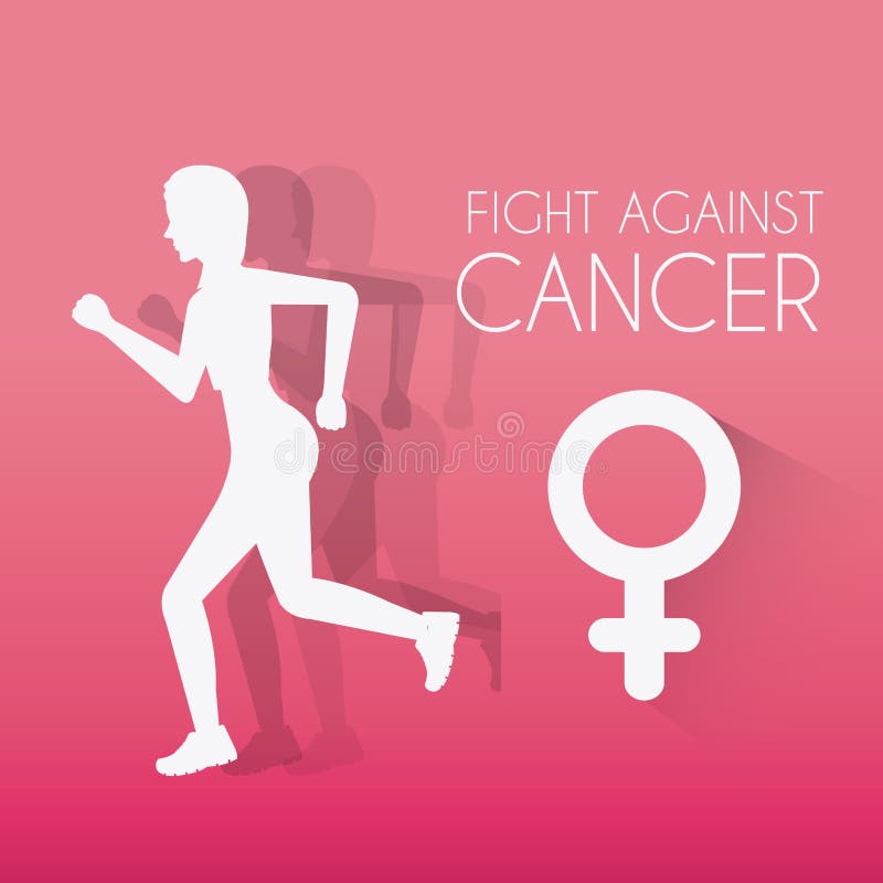Fight Against Breast Cancer Campaign Stock Vector - Illustration of ...