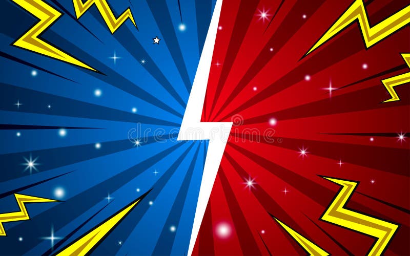 Fight Background Comic Style Design. Vector Illustration Stock Vector ...