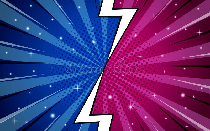 Fight Background Comic Style Design. Vector Illustration Stock Vector ...