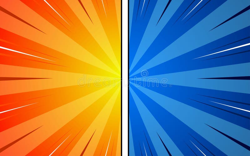 Fight Background in Flat Comic Style Design with Halftones. Vector ...