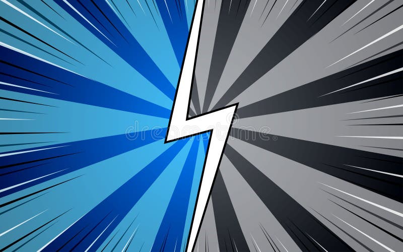 Fight Background in Flat Comic Style Design with Halftones. Vector ...