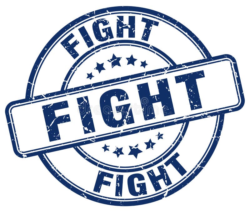 Fight round isolated badge stock vector. Illustration of seal - 94369991