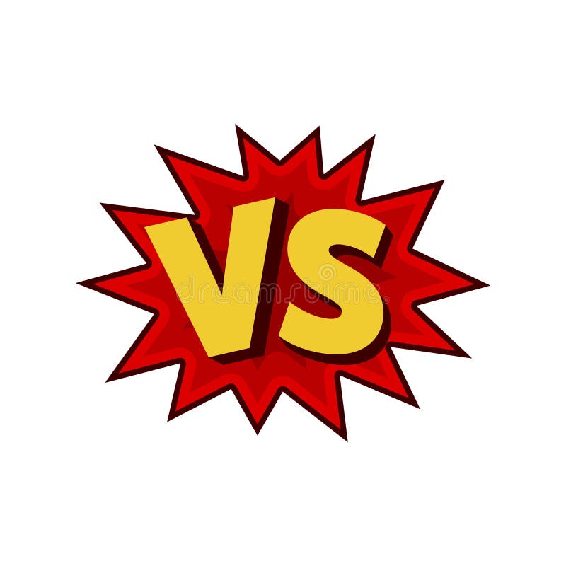 Text Versus Vs, Battle Illustration Stock Illustration - Illustration ...