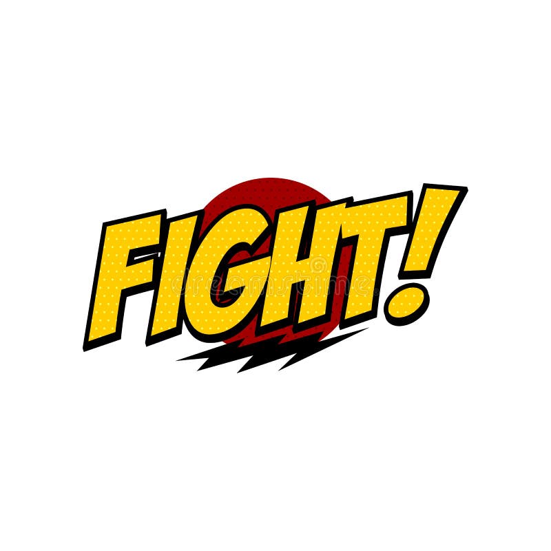 Fight comic template stock vector. Illustration of bubble - 175009604