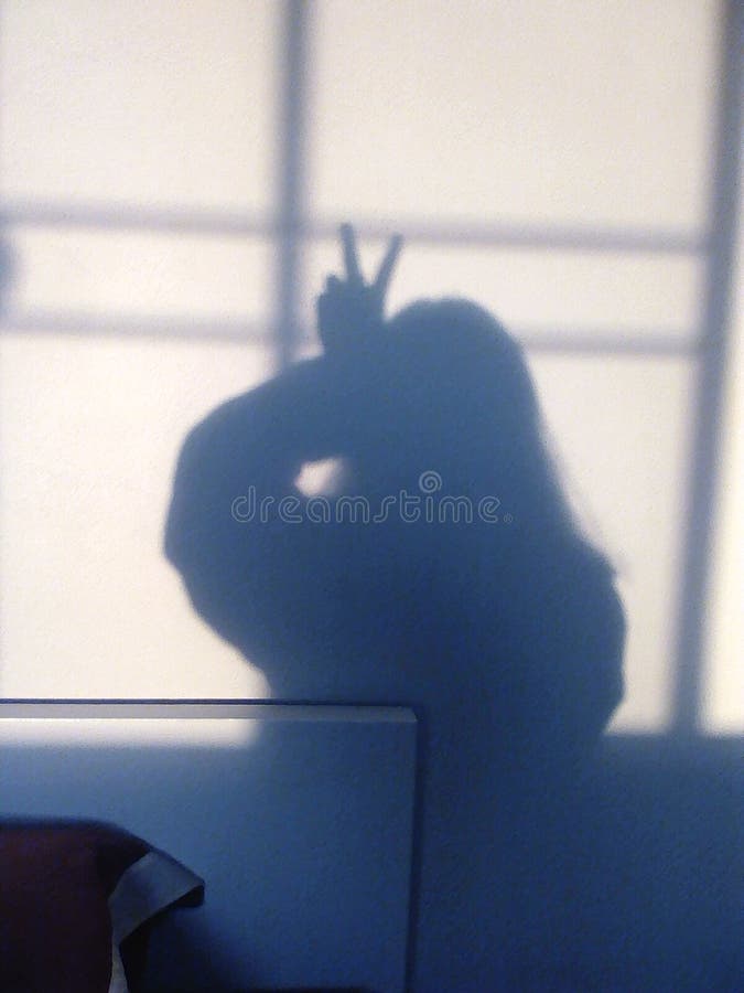 Fighting shadows girl stock image. Image of fight, shadows - 107480973