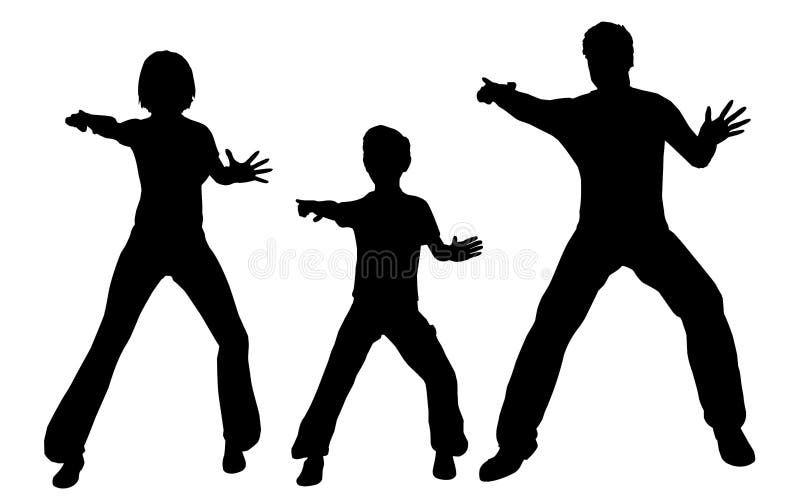 Fight family vector stock vector. Illustration of adult - 2053090