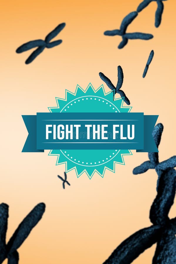 Fight the flu design stock illustration. Illustration of blue - 78069606